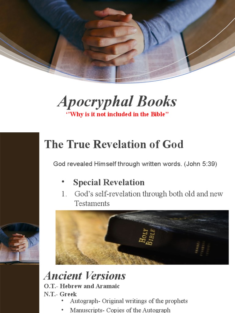 Apocryphal Books | PDF | Bible | Biblical Canon