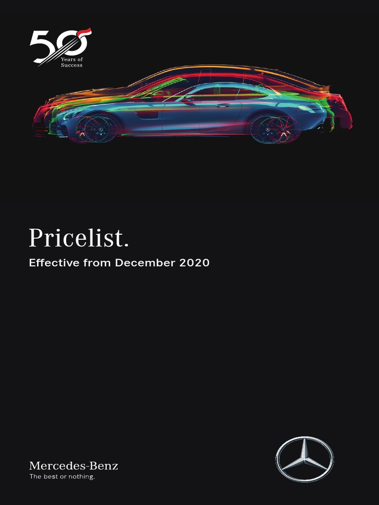 Mercedes-Benz 2020 Price List | PDF | Mercedes Benz | Luxury Vehicles