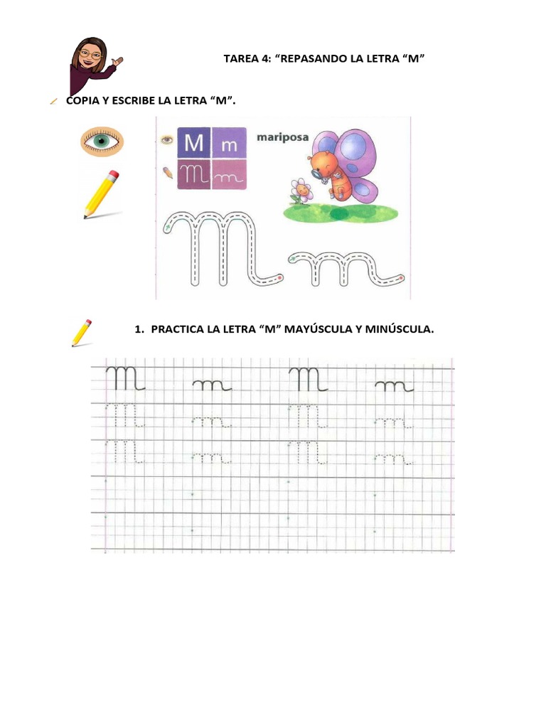 Tarea Repasando Letra M | PDF