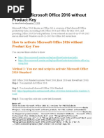 Activate Office 2021 Using CMD | PDF