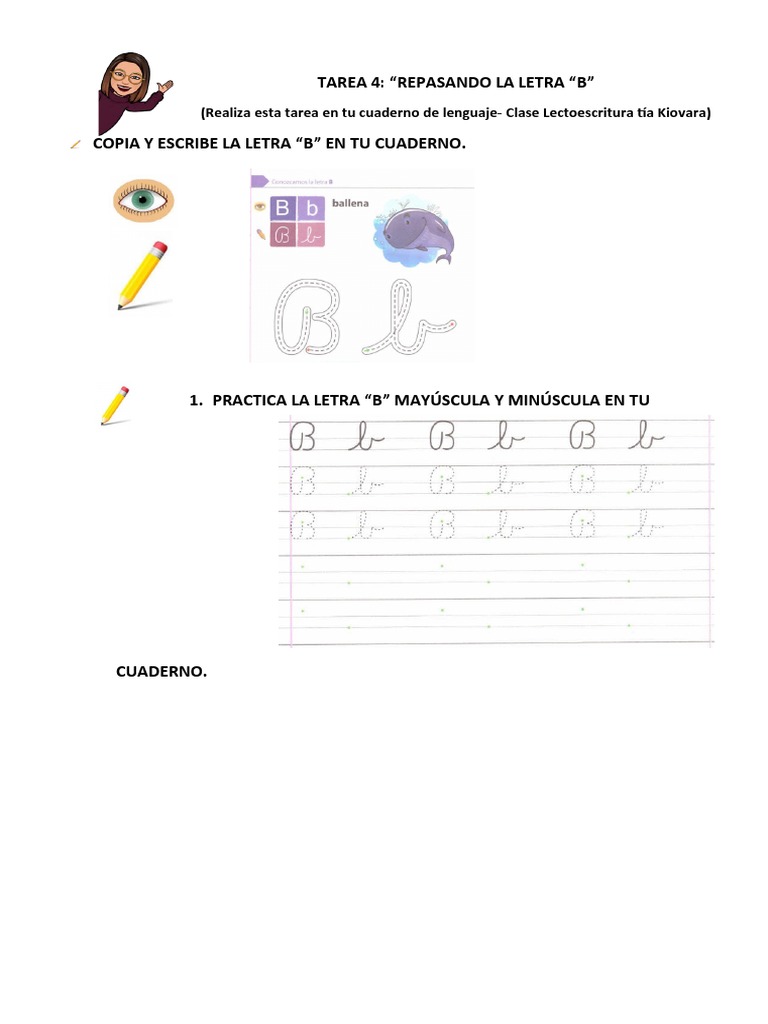 TAREA 4 Repasando La Letra B | PDF