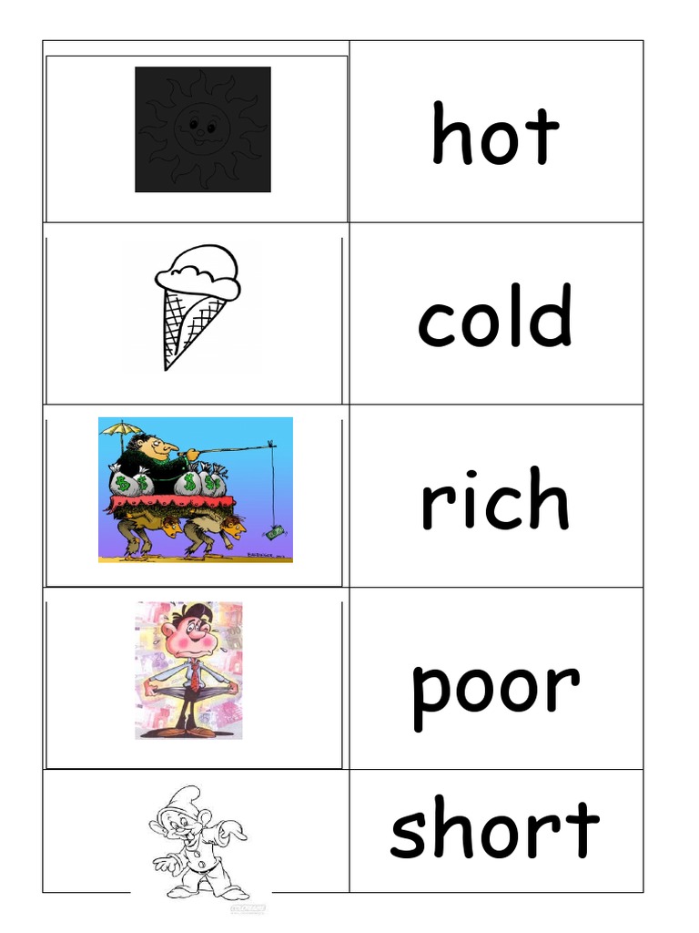 Adjectives-Flashcards-Good, Bad, Old, New Big | PDF