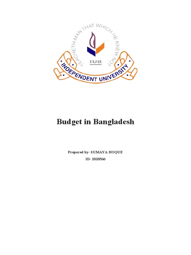 Budget of Bangladesh FINAL | PDF | Fiscal Policy | Government Budget ...
