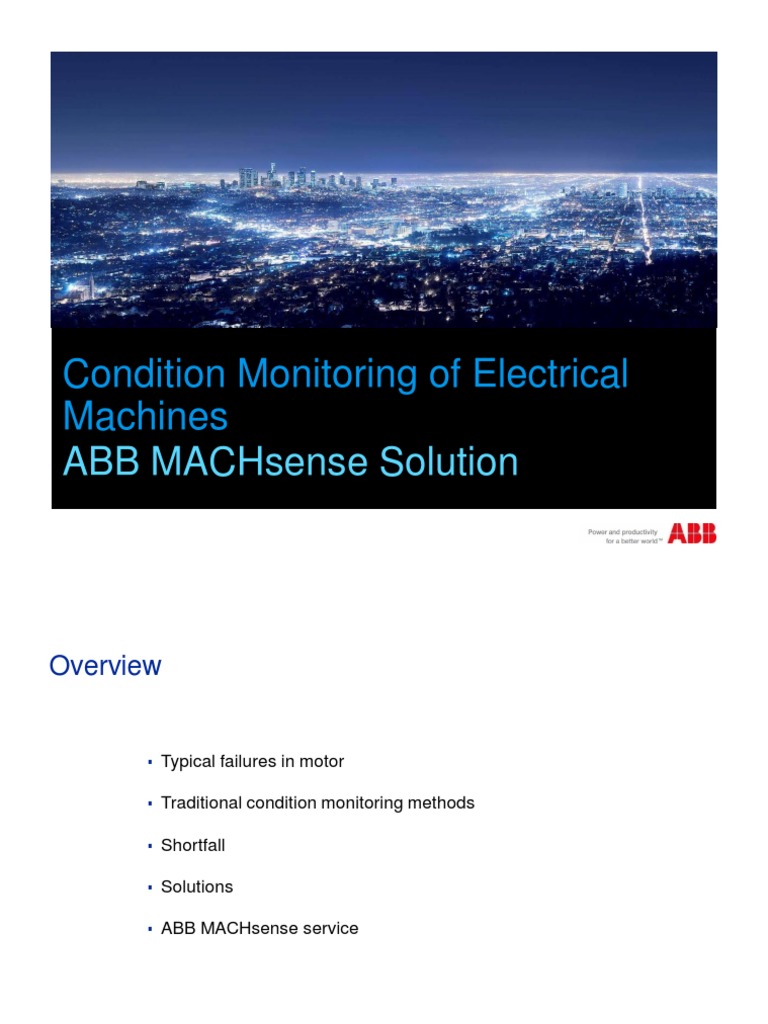 ABB+MACHsense+Solution Customer | PDF | Electric Motor | Mechanical ...
