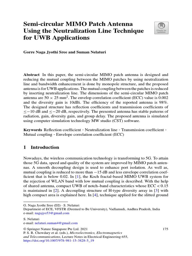 Book Chapter | PDF | Antenna (Radio) | Mimo