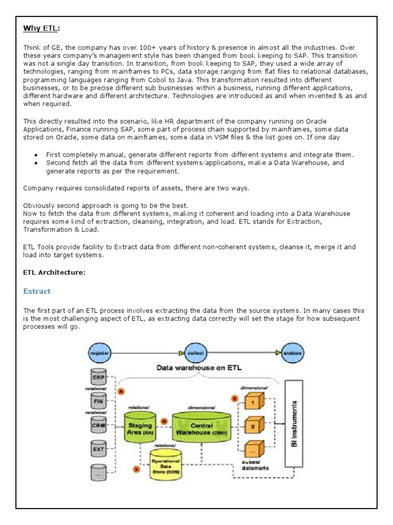 Why ETL | PDF | Database Index | Databases