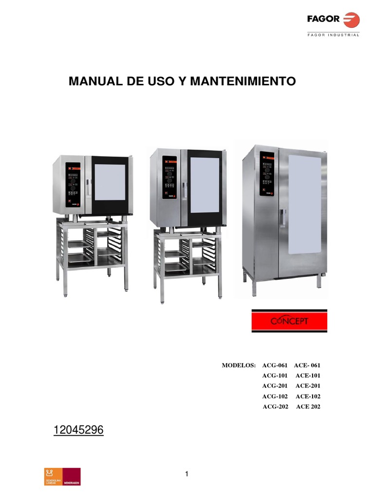 Fagor ACE-101 Oven | PDF | Vapor | Agua