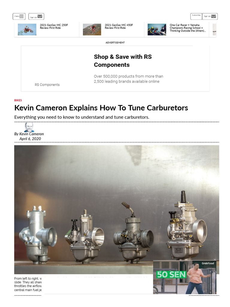 How To Tune Carburetors, Step by Step - Cycle World | PDF | Carburetor ...