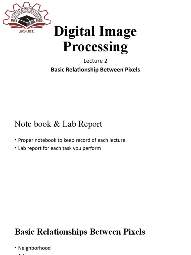 Lecture2 Basic Relationship Between Pixels | PDF | Imaging | Computer Vision
