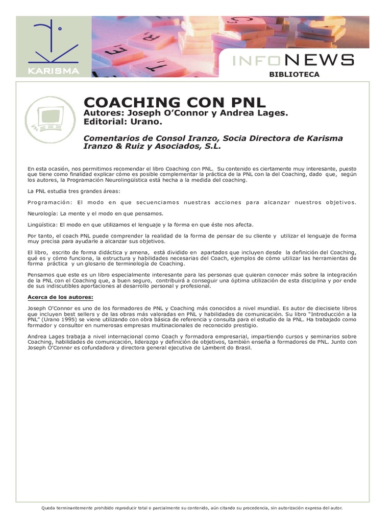 Coaching Con PNL | PDF | Programación neurolingüistica | Comunicación