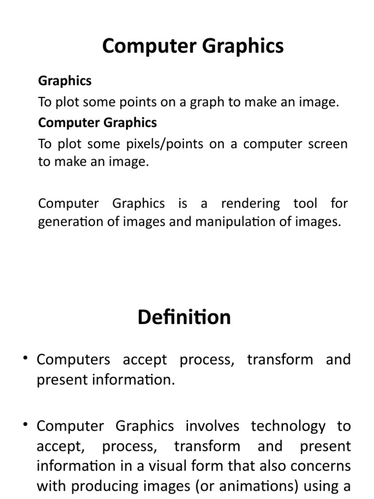 Computer Graphics Explained | PDF | Pixel | Computer Graphics