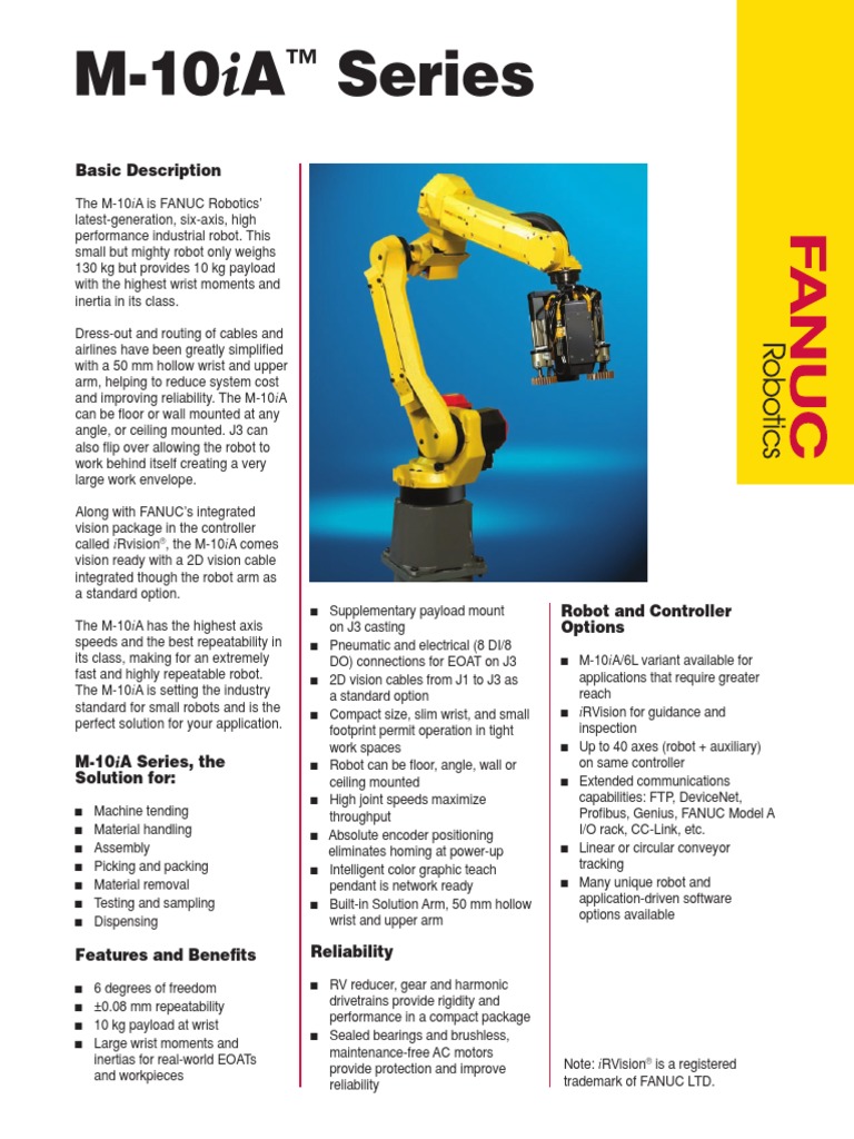 FANUC-M-10iA Series - 13 | PDF | Robot | Robotics