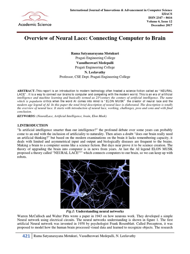 Neural Lace | PDF | Brain | Artificial Intelligence