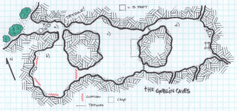 MAP DDEX1-1 Defiance in Phlan (Mission 1 - The Goblin Caves) | PDF