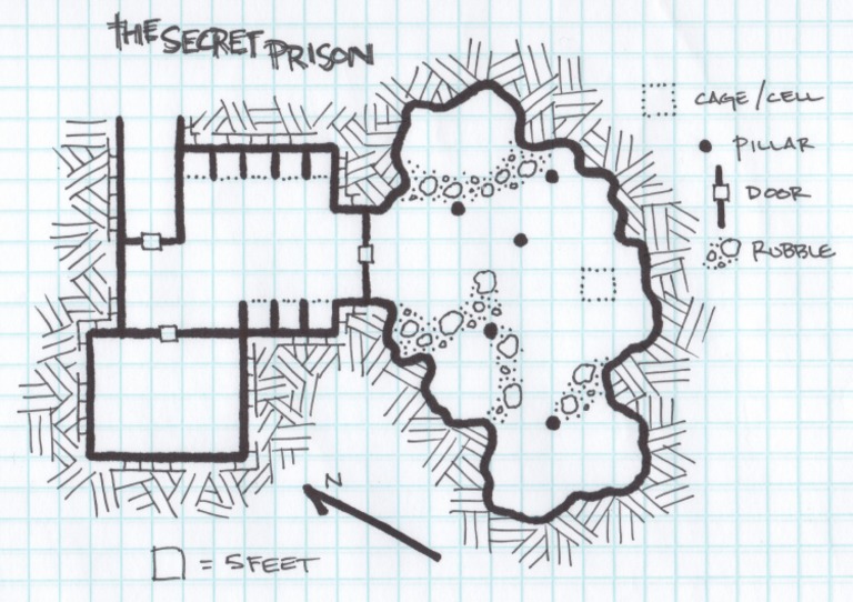 MAP DDEX1-1 Defiance in Phlan (Mission 5 - The Secret Prison) | PDF