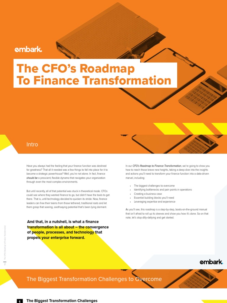 CFO Guide to Finance Transformation | PDF | Automation | Chief ...