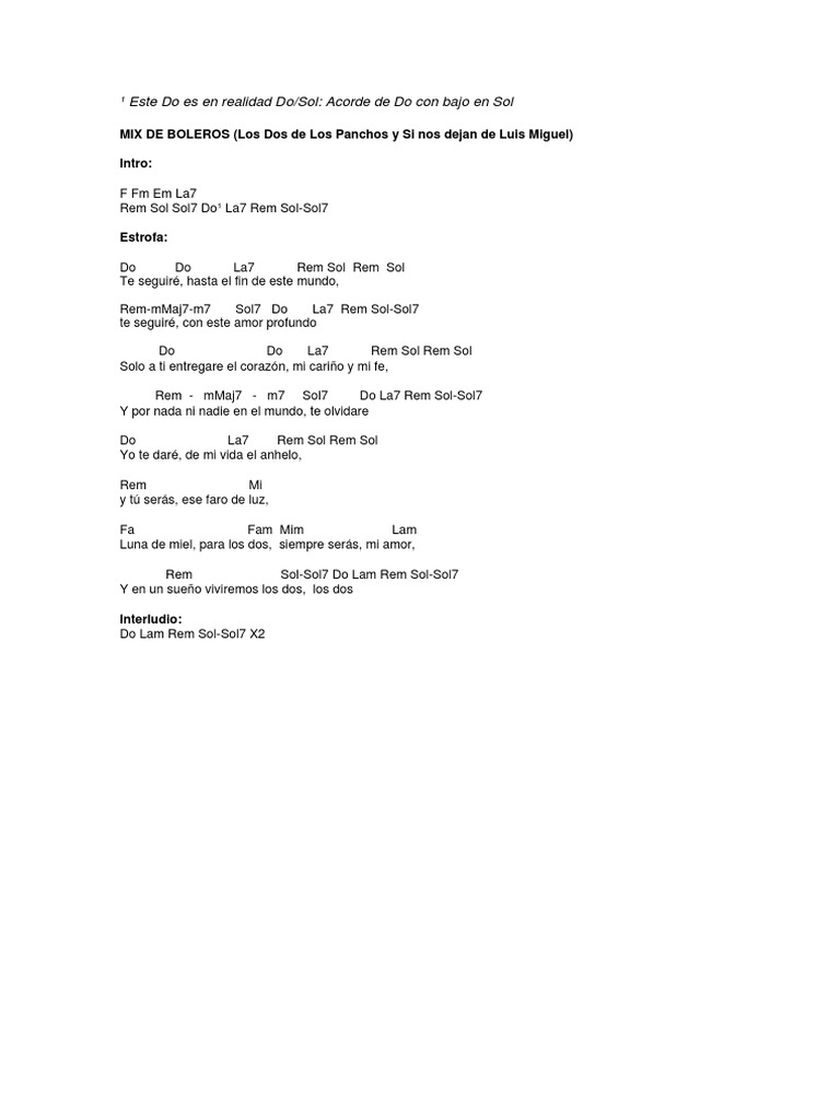 Mix de Boleros-1 | PDF