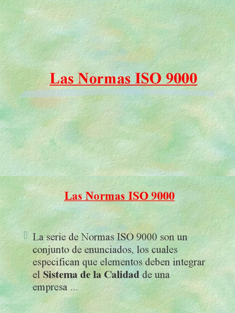 Iso 9000 | PDF | Calidad (comercial) | Iso 9000