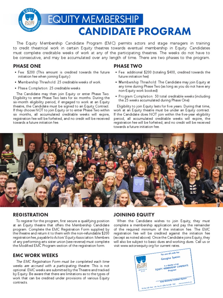 Equity Membership: Candidate Program | Download Free PDF | Fee