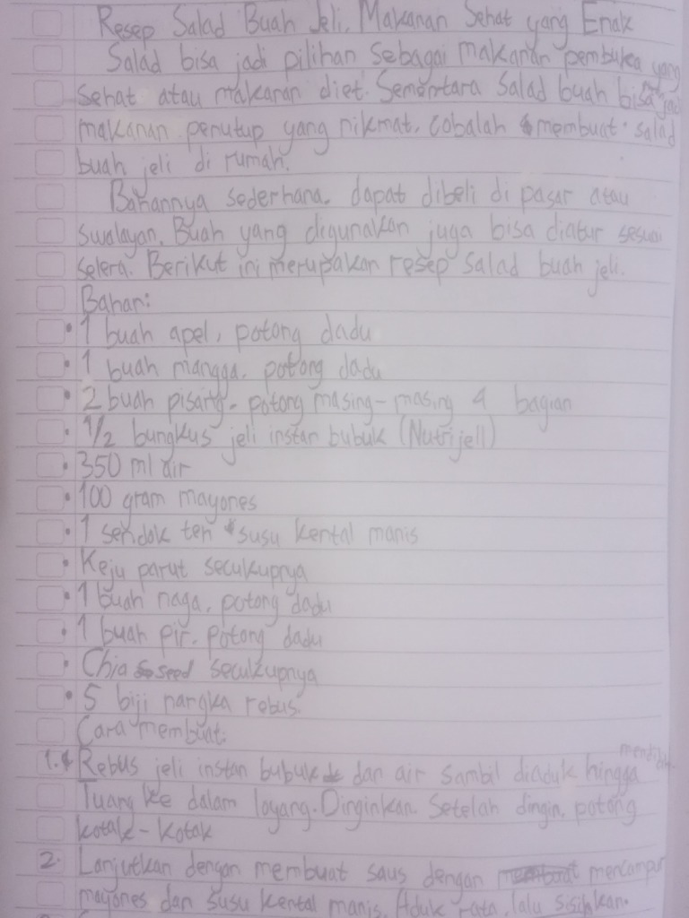 Contoh Teks Prosedur | PDF | Memasak, Makanan, & Anggur