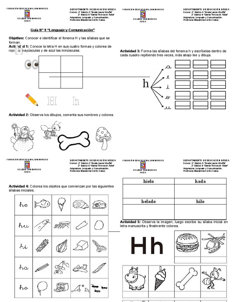 Fonema H | PDF | Comunicación | Comunicación humana