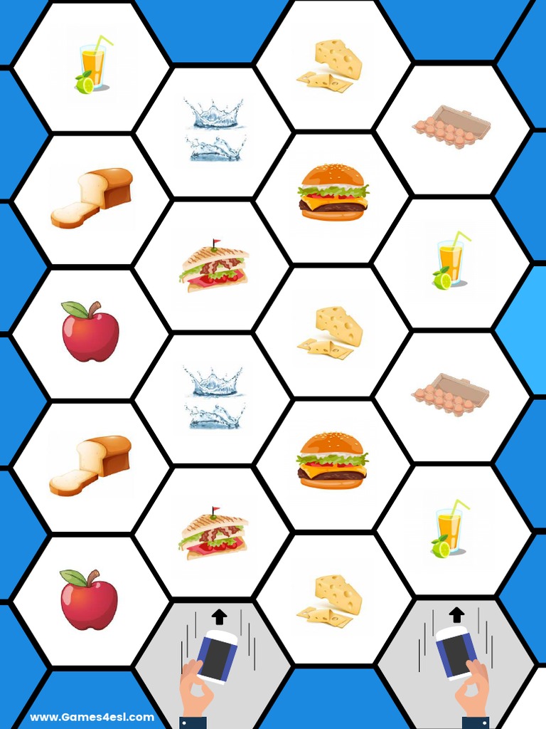 Countable and Uncountable Nouns Food Flick The Eraser Board Game | PDF