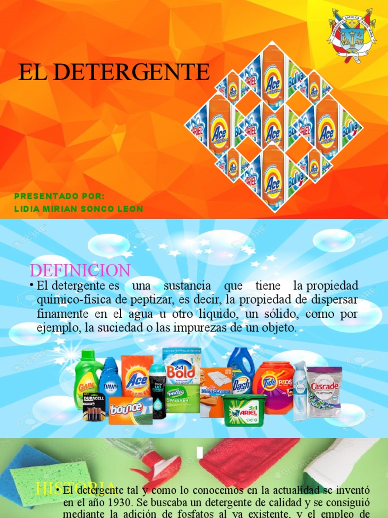 Definición y características del detergente | PDF | Detergente | Jabón