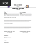 Home Visitation Form Template | PDF