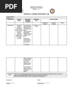 Individual Learning Monitoring Plan Sample | PDF