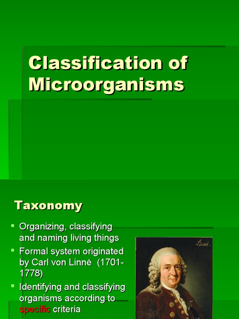 Classification of Microorganisms | PDF | Bacteria | Archaea
