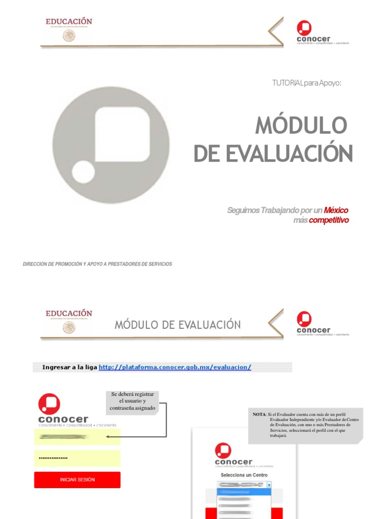 Manual Modulo de Evaluacion | PDF | Evaluación