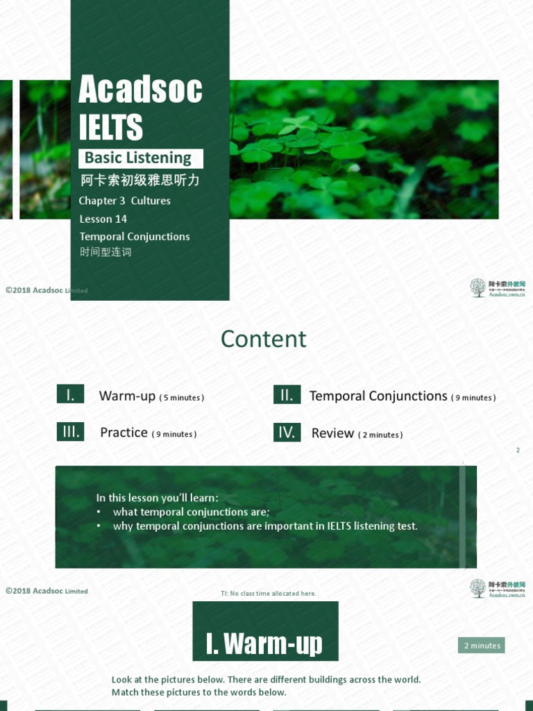 Temporal Conjunction | Download Free PDF | International English ...