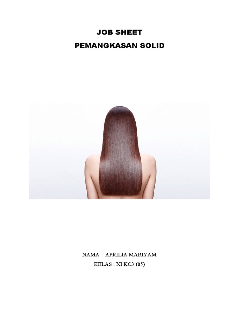 Job Sheet Pamengkasan Rambut Solid | PDF