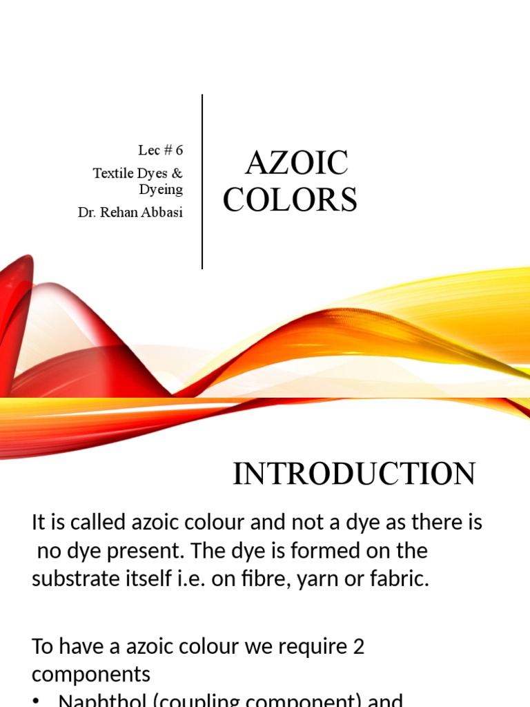 Azoic Colours | PDF | Hydrochloric Acid | Atoms