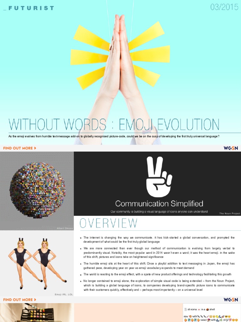 The Rise of Emoji as Universal Language | PDF | Communication | Human ...
