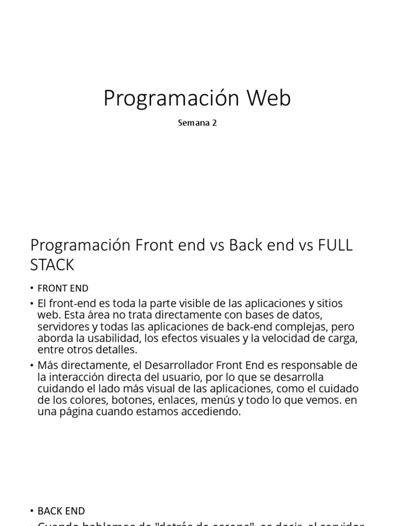 Programacion Web Semana 2 | PDF | Páginas del servidor activo | Mi sql