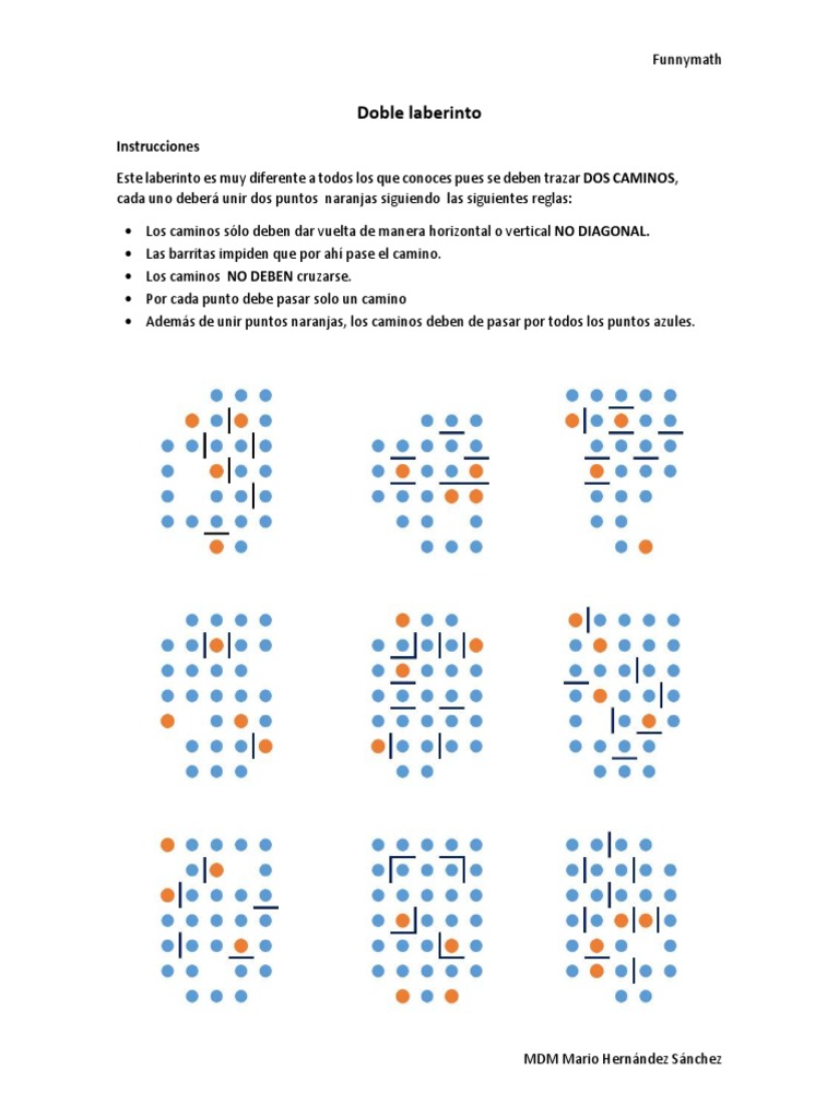 Solving a Double Maze: Finding Two Paths Through Obstacles Without ...