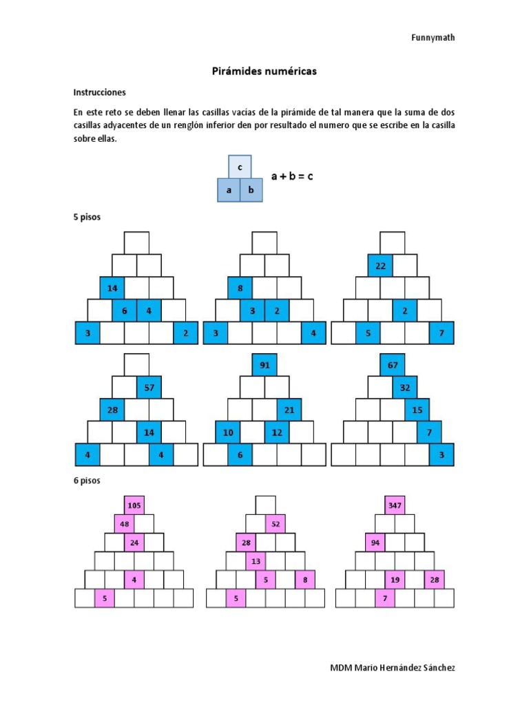 Piramides Numericas | PDF