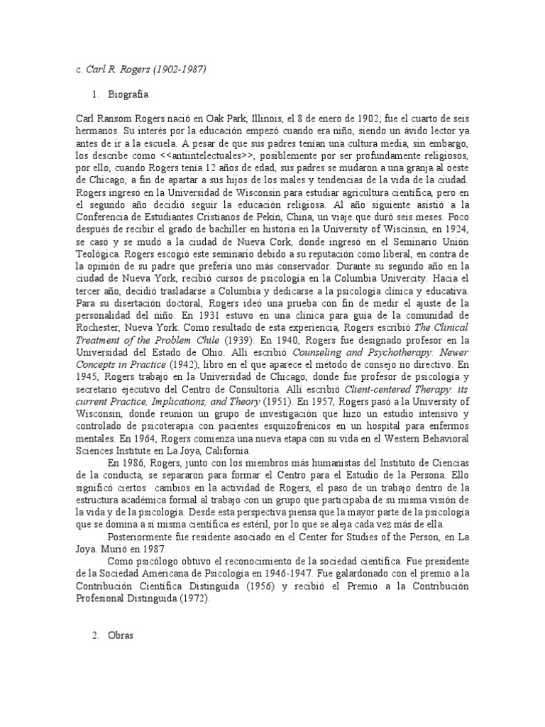 Carl R. Rogers | PDF | Science | Sicología