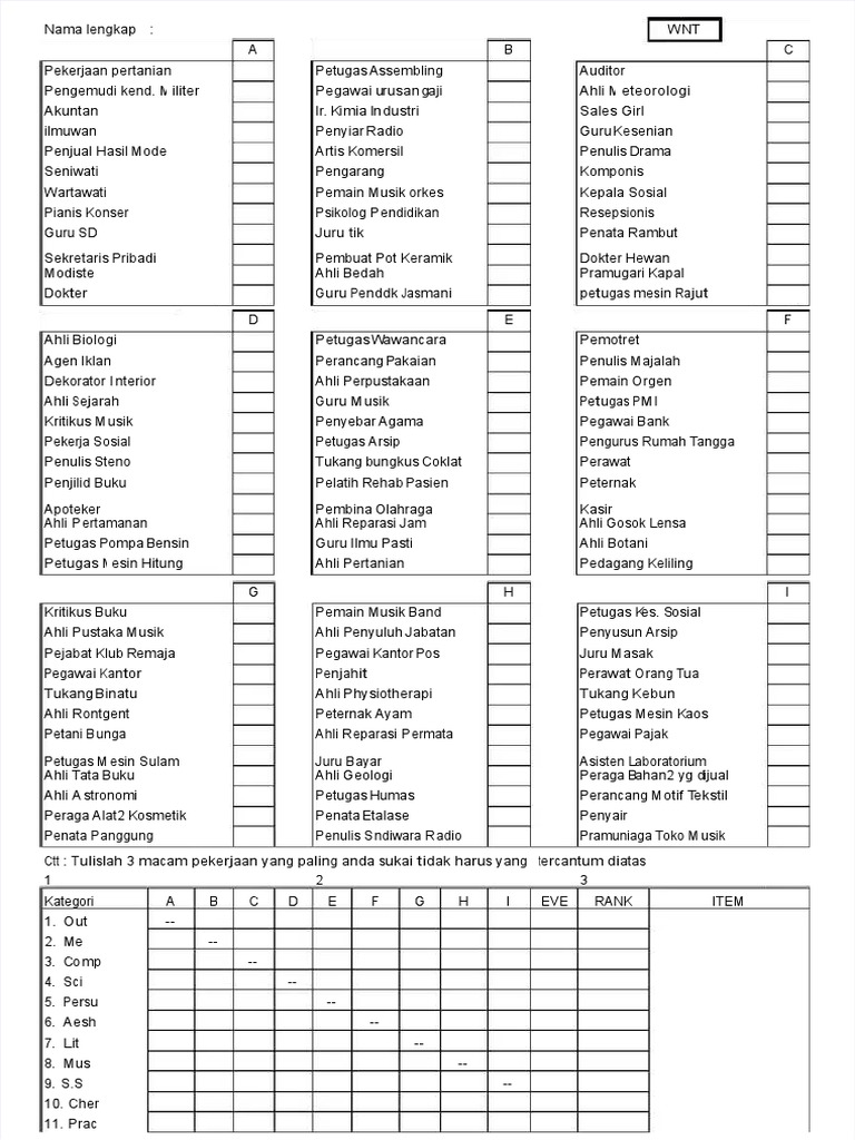 Alat Tes RMIB Dan BDI | PDF