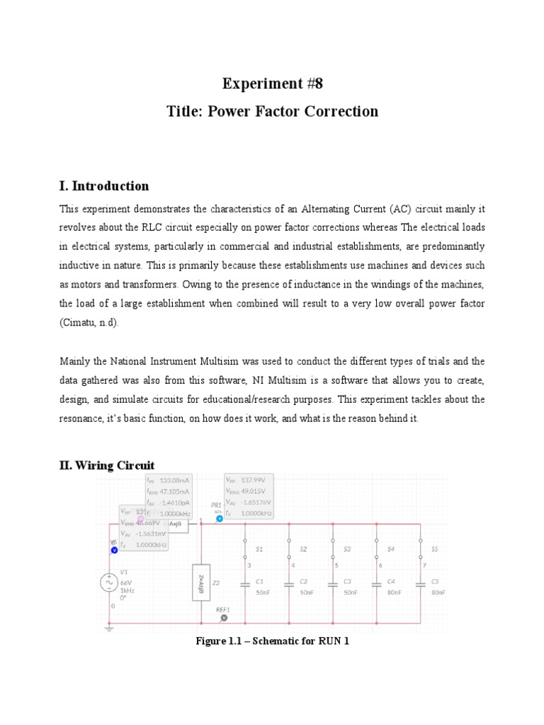 Juan Experiment #8 Circuits Lab2 | PDF | Capacitor | Series And Parallel Circuits