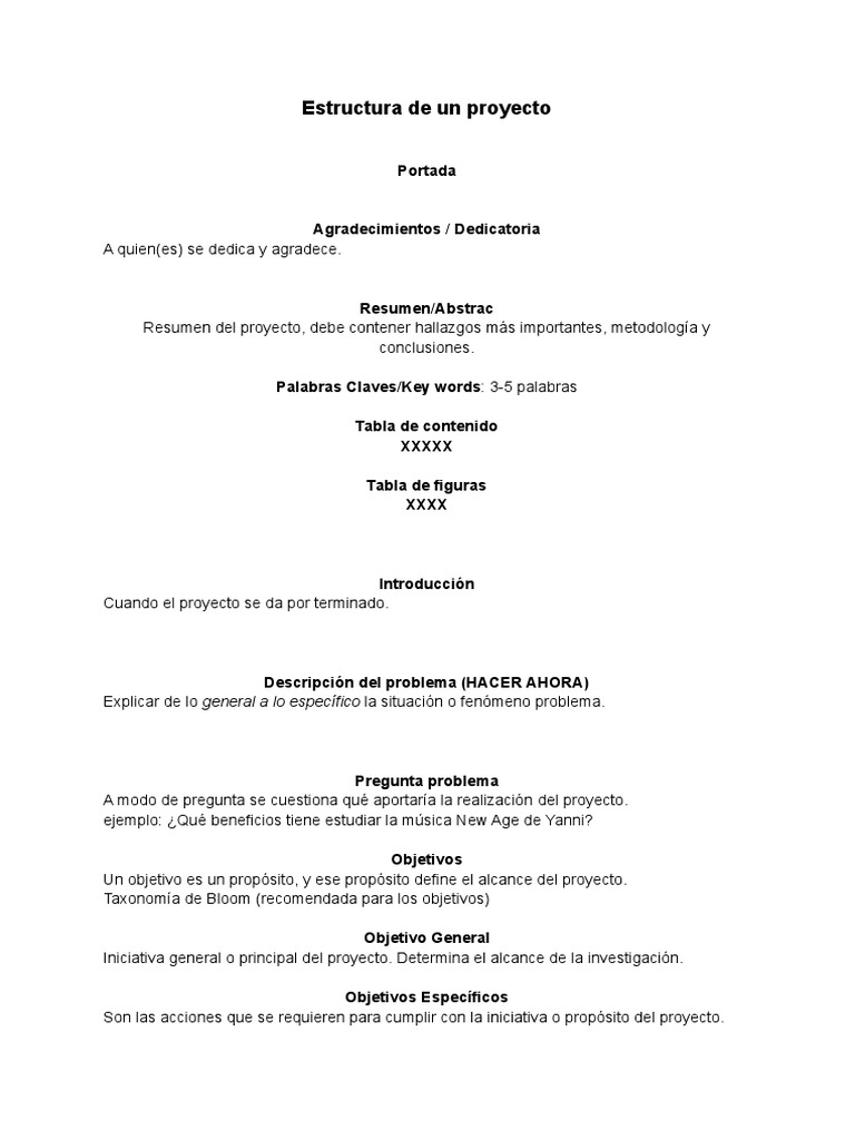 Estructura de Un Proyecto | PDF | Science | Cognición