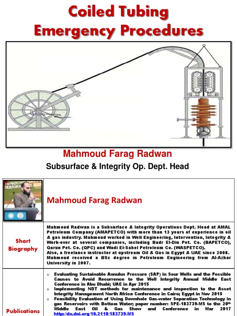Coiled Tubing Emergency Procedures: Managing Risks and Securing Wells ...