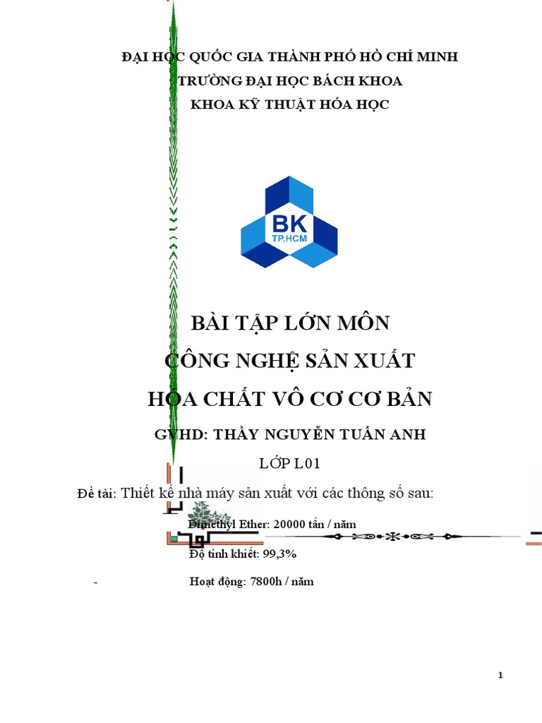 Bài Thi CK SX VCCB | PDF