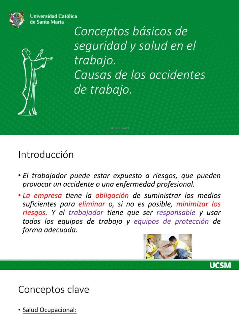 Conceptos de SST y Causas | PDF | Seguridad y salud ocupacional | Ciencias de la Salud