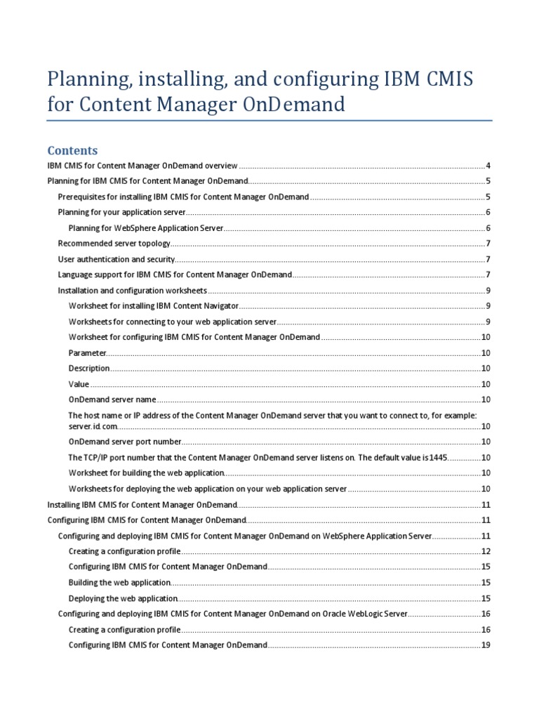 IBM CMIS For Content Manager OnDemand For Dummies | PDF | Internet ...