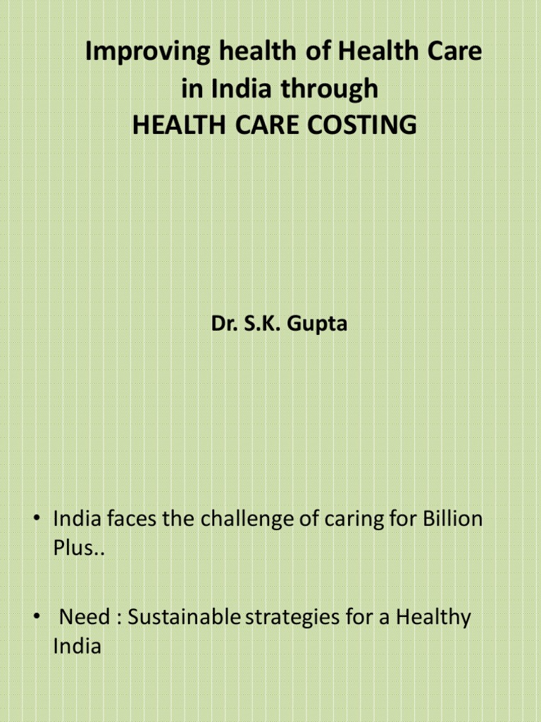 Healthcare Costing | PDF | Health Care | Patient