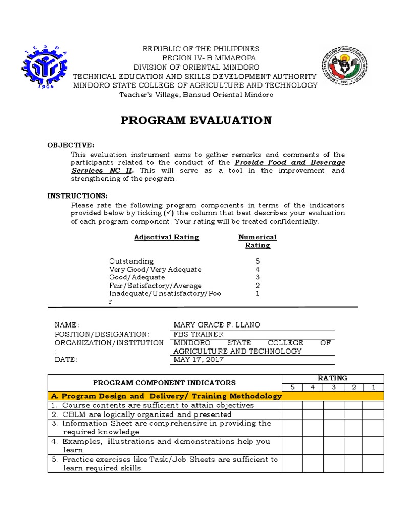 Program Evaluation Pdf Educational Technology Program Evaluation