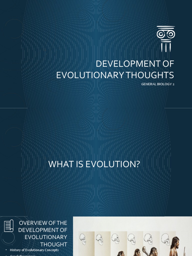 Development of Evolutionary Thoughts: General Biology 2 | PDF | Gene ...