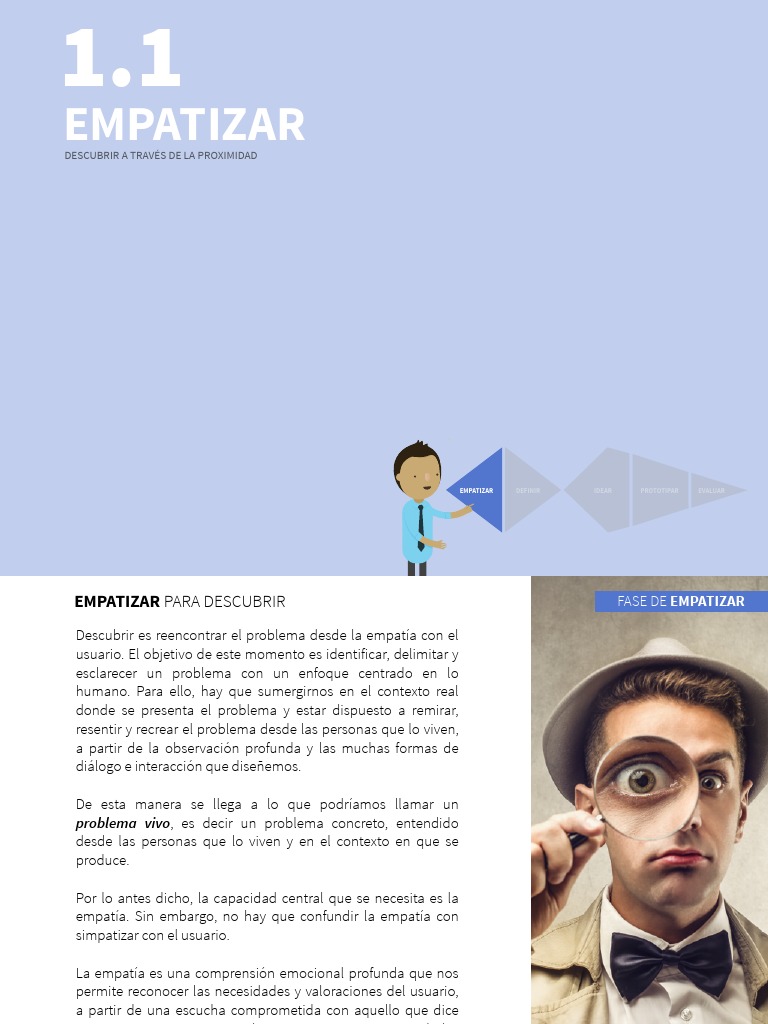 DE - GLW 001 - EMPATIZAR - Técnicas para La Empatía | PDF | Empatía ...